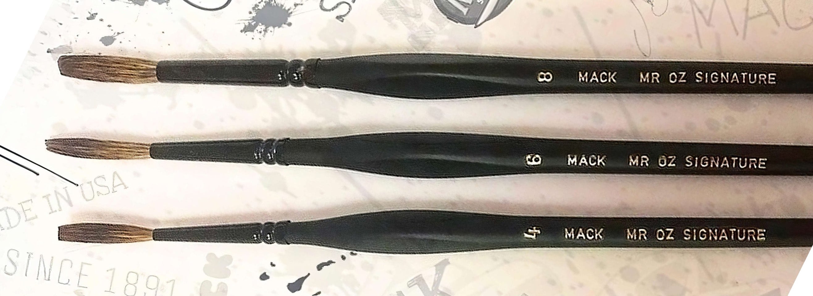 Mack Brush - Mr. Oz Fat Handled Quills — Midwest Airbrush Supply Co