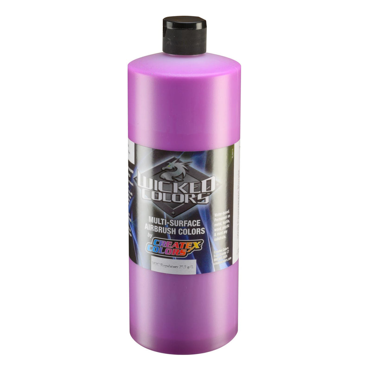 32oz Createx Wicked Color W020 - Fluorescent Purple — Midwest Airbrush ...