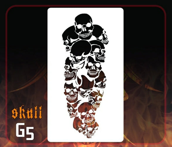 AEROSPACE Airbrush Stencil - G5 MINI - 'Skull Tower' — Midwest Airbrush ...