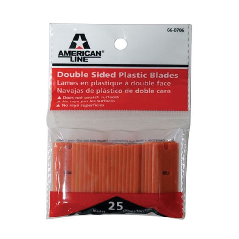 American Safety Razor - Double Sided Plastic Razor Blade - 25pk ...
