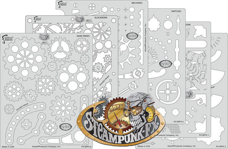 Steampunk FX Artool Stencils by Craig Fraser — Midwest Airbrush Supply Co