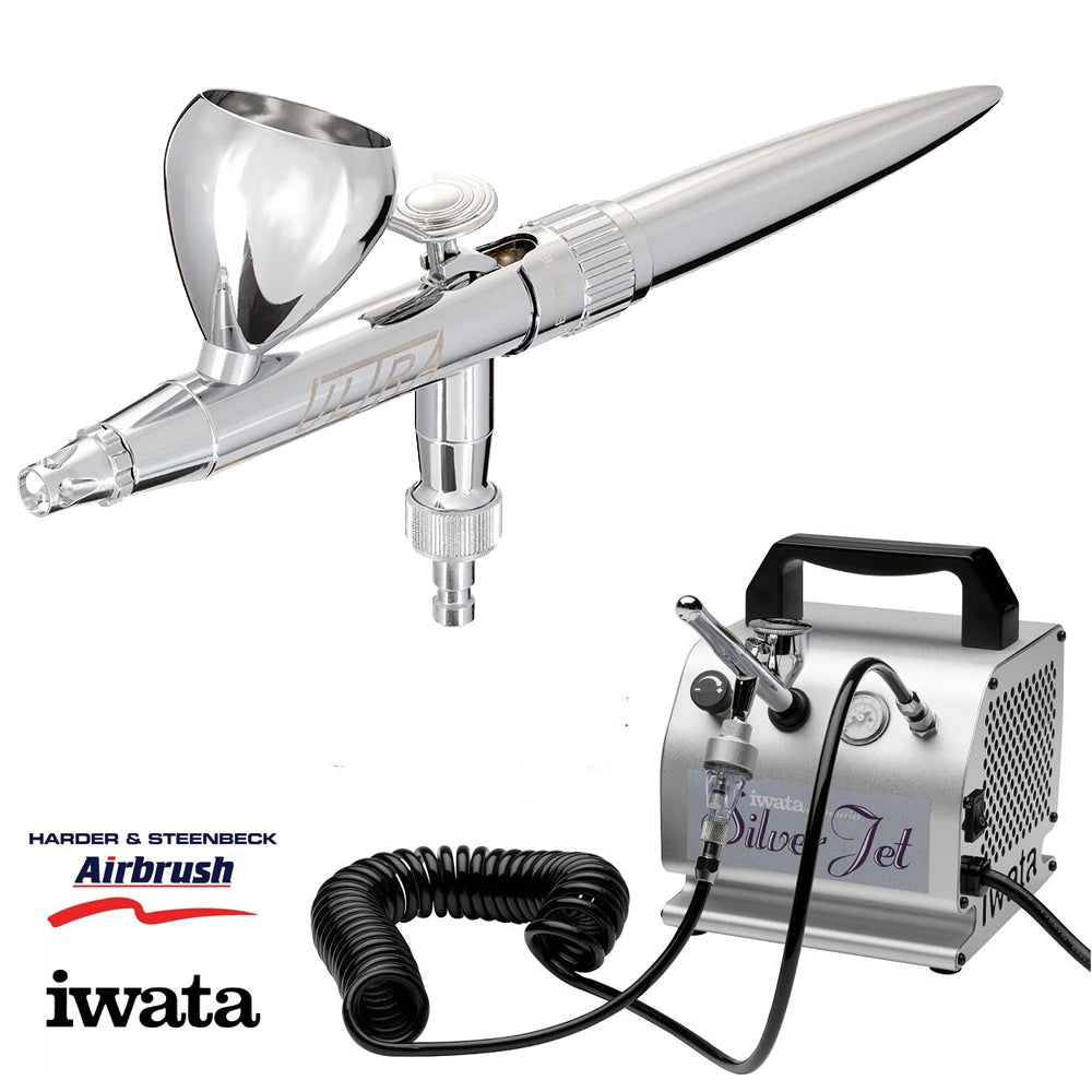 Harder & Steenbeck Ultra 2024 Airbrush with Iwata IS-50 Silver Jet Com — Midwest Airbrush Supply Co
