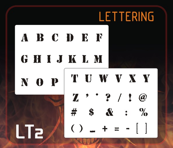 AEROSPACE Airbrush Stencil - LT2 "Times New Roman Lettering" — Midwest ...