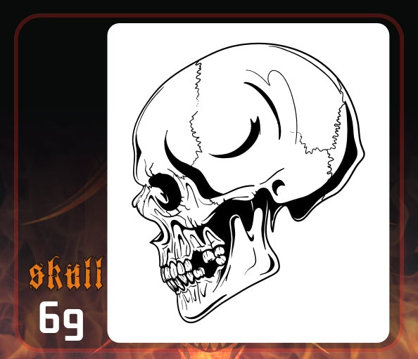 AEROSPACE Airbrush Stencils - Skull Series — Midwest Airbrush Supply Co