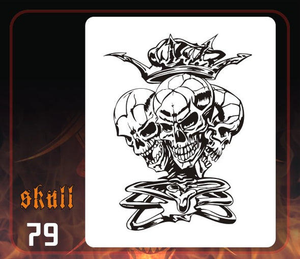AEROSPACE Airbrush Stencils - Skull Series — Midwest Airbrush Supply Co