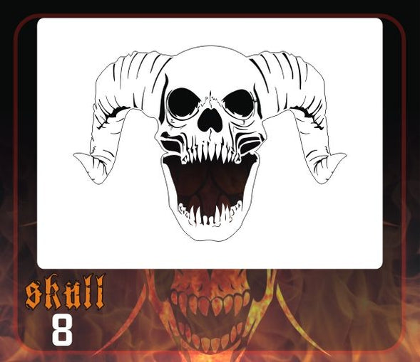 AEROSPACE Airbrush Stencils - Skull Series — Midwest Airbrush Supply Co
