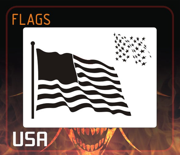 AEROSPACE Airbrush Stencils - Flags Series — Midwest Airbrush Supply Co