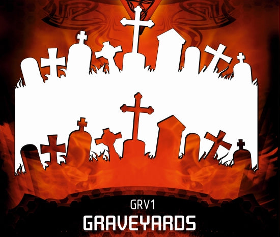 AEROSPACE Airbrush Stencils - GRV1 - Graveyard 1 MINI — Midwest Airbrush Supply Co
