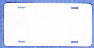 Aluminum License Plate - White — Midwest Airbrush Supply Co