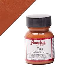 ANGELUS ACRYLIC LEATHER PAINT 1OZ TAN — Midwest Airbrush Supply Co