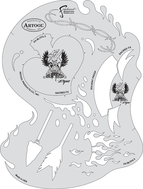 Artool Stencil Blasted FX Series by Ryno - Sacred FX - FHBLTFX5 ...