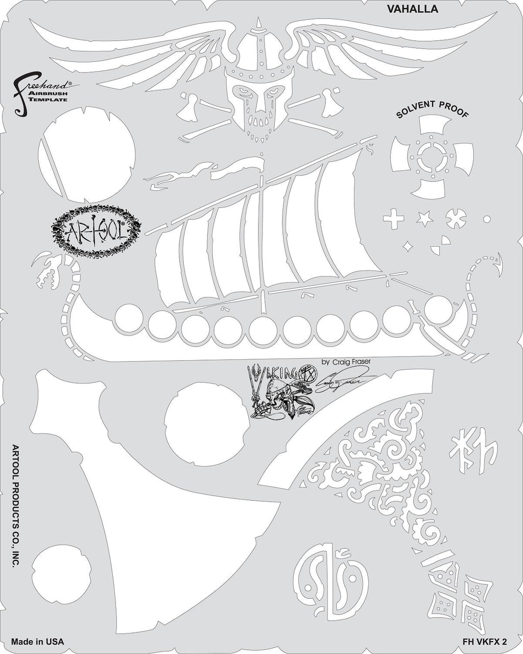 Artool Viking FX Stencils by Craig Fraser - New! — Midwest Airbrush ...