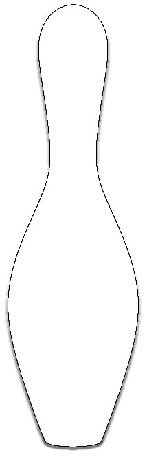 5" x 15" Bowling Pin Shaped 3mm ACM Aluminum Panel — Midwest Airbrush ...