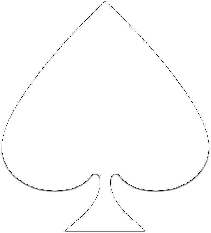 Custom Cuts Aluminum Panel - Spade 10" x 11" — Midwest Airbrush Supply Co