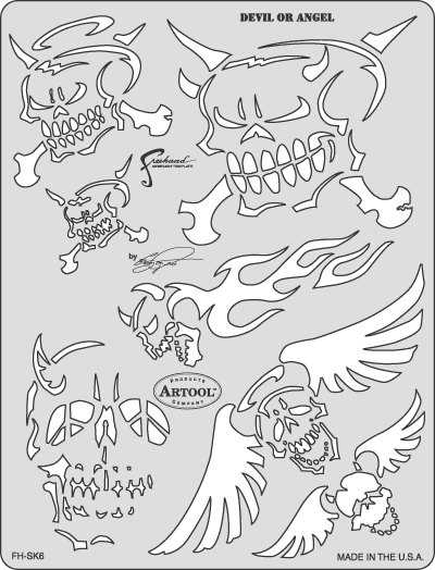 Devil or Angel, Artool FH-SK6 Stencil by Craig Fraiser — Midwest ...