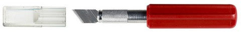 Excel Heavy Plastic Red Handle Knife — Midwest Airbrush Supply Co