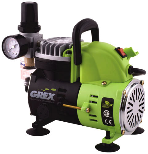Grex AC1810-B - 1/8 HP Airbrush Piston Compressor 220V (European Volta ...