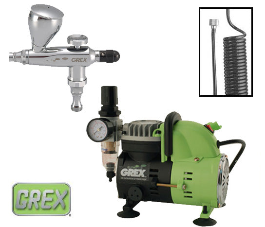 Grex Combo Kit with XA Airbrush & AC1810-A Compressor — Midwest ...