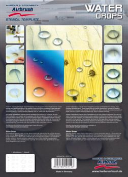 Harder Steenbeck 'Water Drops' Stencil with Step by Step Instructions ...