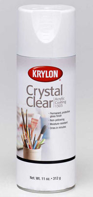 Krylon Artists Aerosol - CRYSTAL CLEAR FINE SPRAY 6OZ — Midwest ...