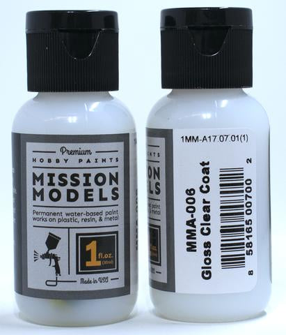 Mission Models Hobby Paint - Gloss Clear - MMA-006 — Midwest Airbrush ...