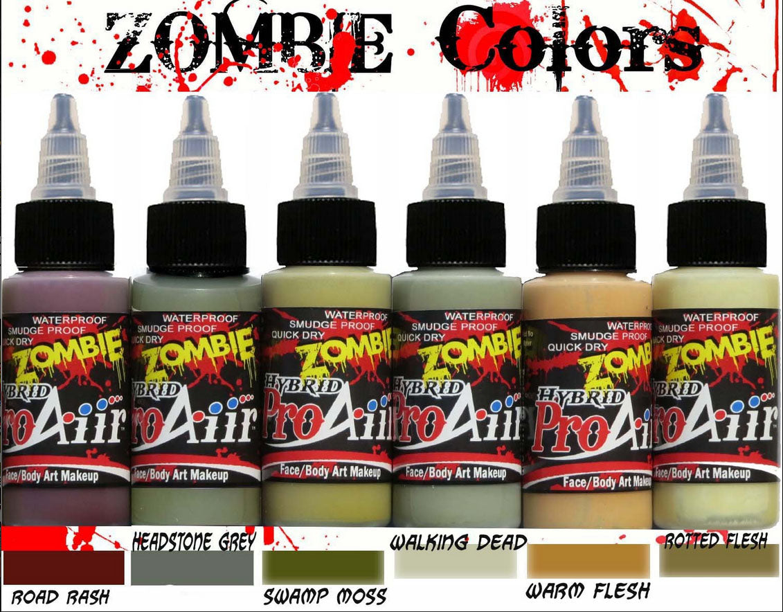 ProAiir Hybrid Colors - ZOMBIE- Set of 6 — Midwest Airbrush Supply Co