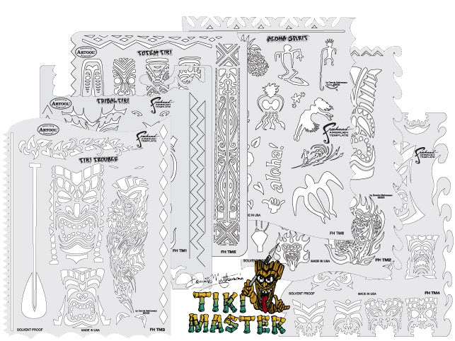Tiki Master Artool Stencils FH-TM7 by Dennis Mathewson — Midwest ...